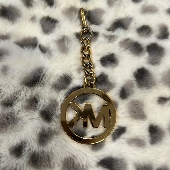 Michael Kors | Accessories | Michael Kors Gold Chain Circle Mk Bag Key ...